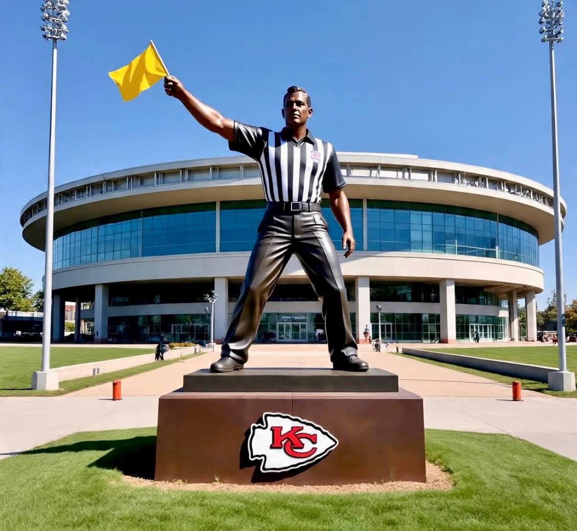 A new statue, honoring the Chiefs' MVP in Kansas City.