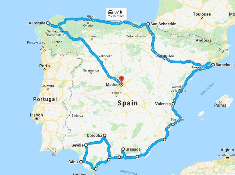 3-week, 3,500 mile roadtrip all around Spain. Absolutely best trip ever ...