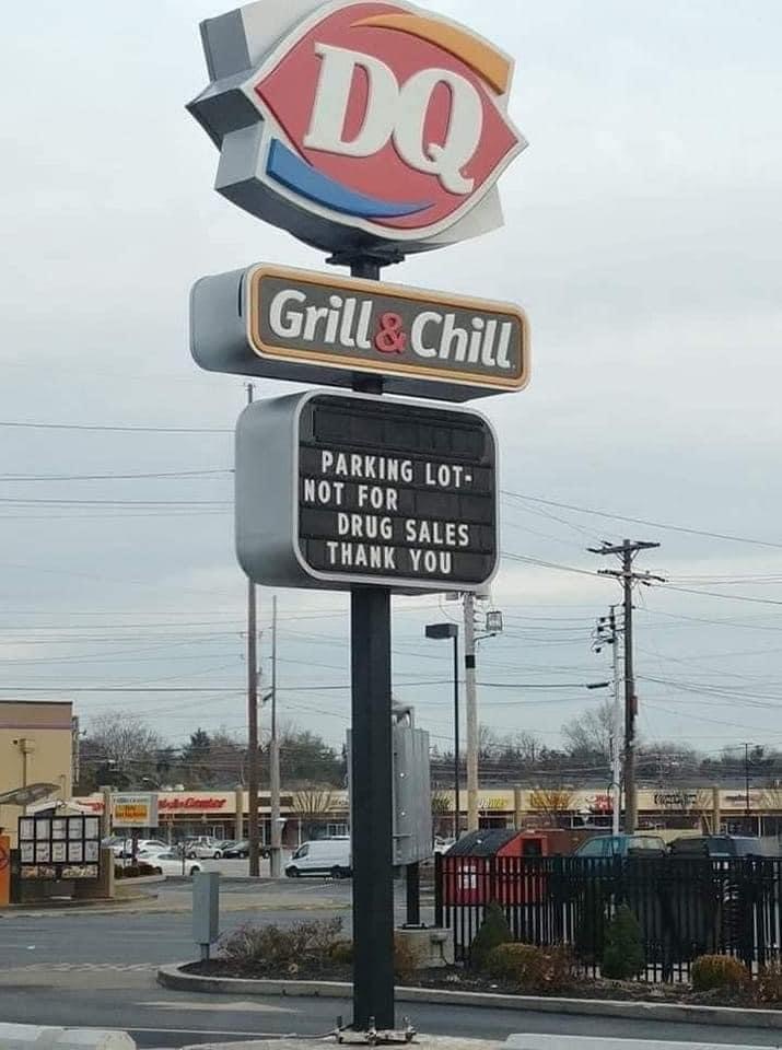Excellent use of signage.