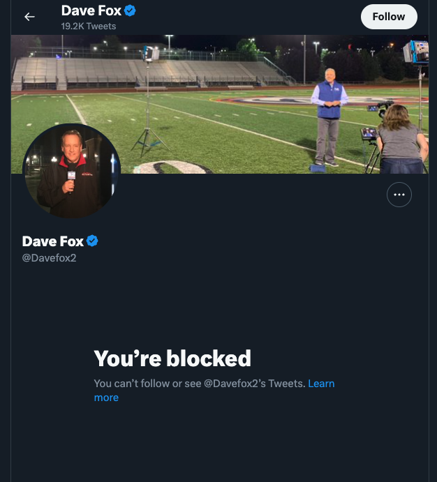 Has anybody done a welfare checkup on Dave Fox?!?!?