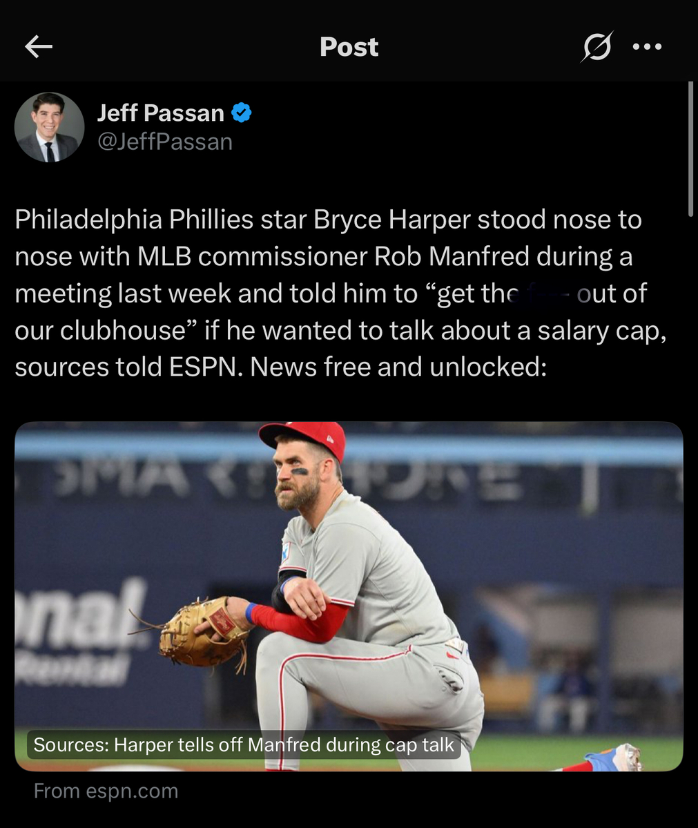 In case you thought MLB players might be more receptive to a salary cap ...