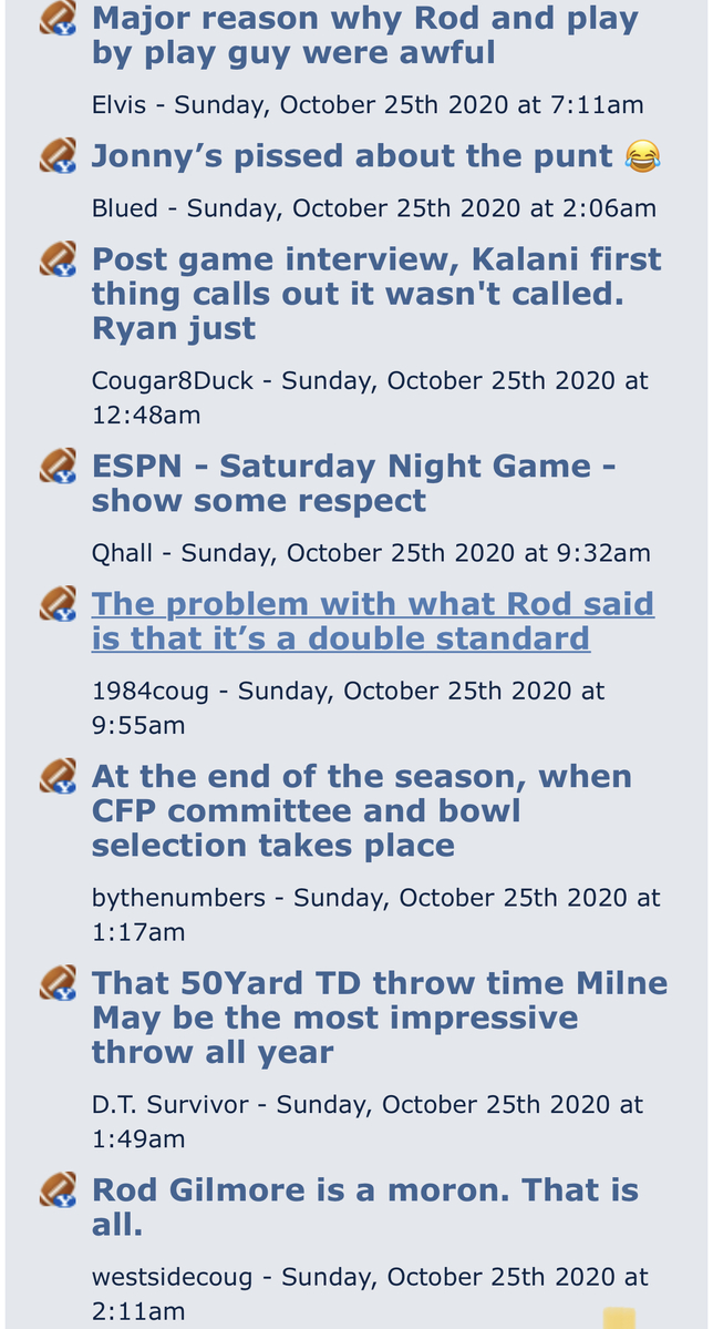 It appears one of the rare things which unites CB is a hatred of Rod ...