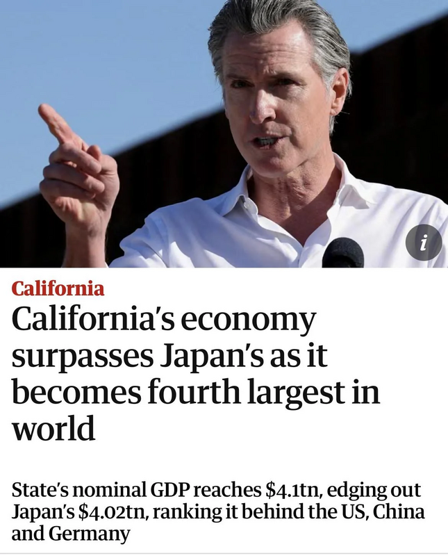 Those of you who relish in the downfall of California, look away