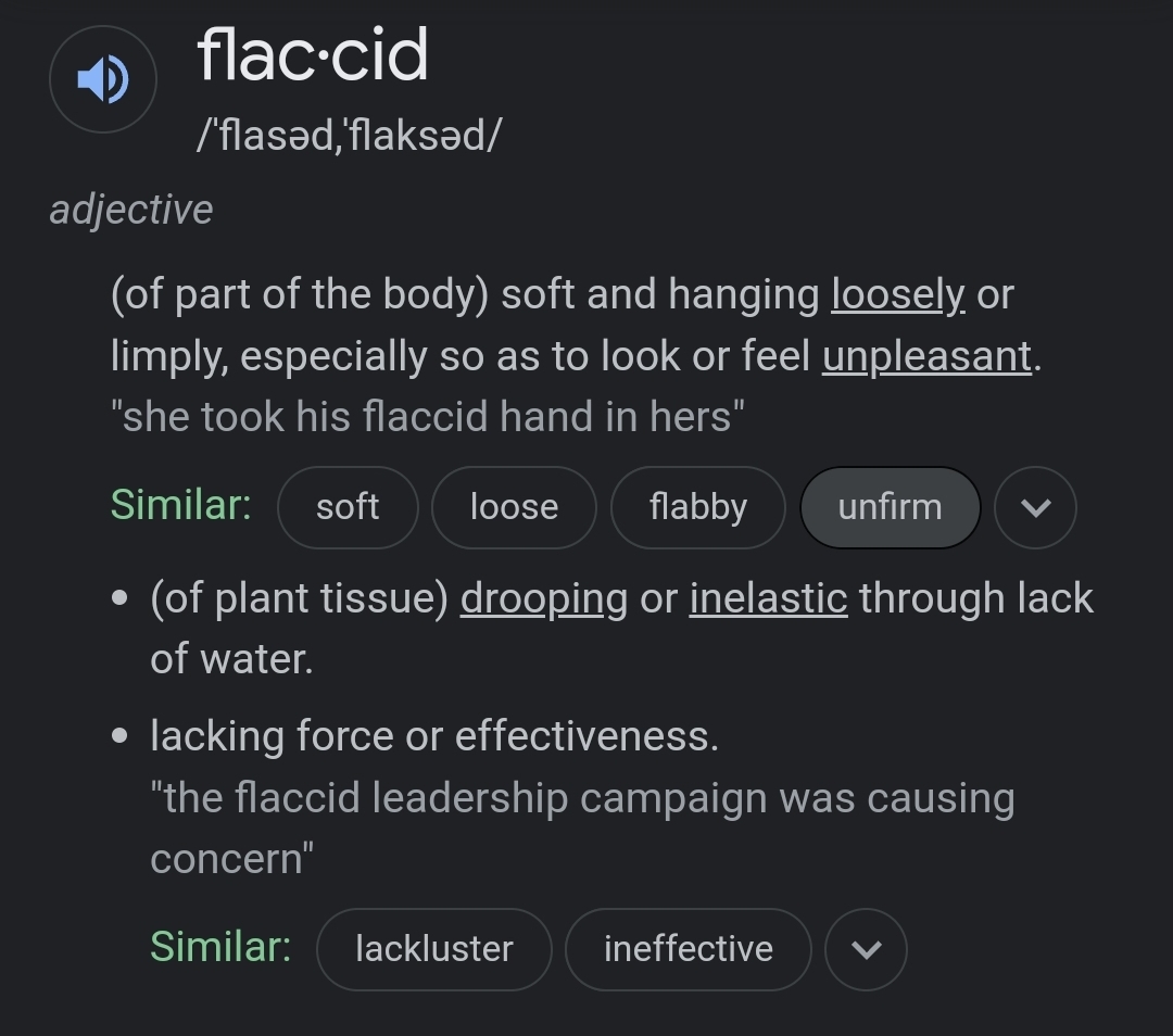 RE: “Being an independent was fun at times, but it was just flaccid.”