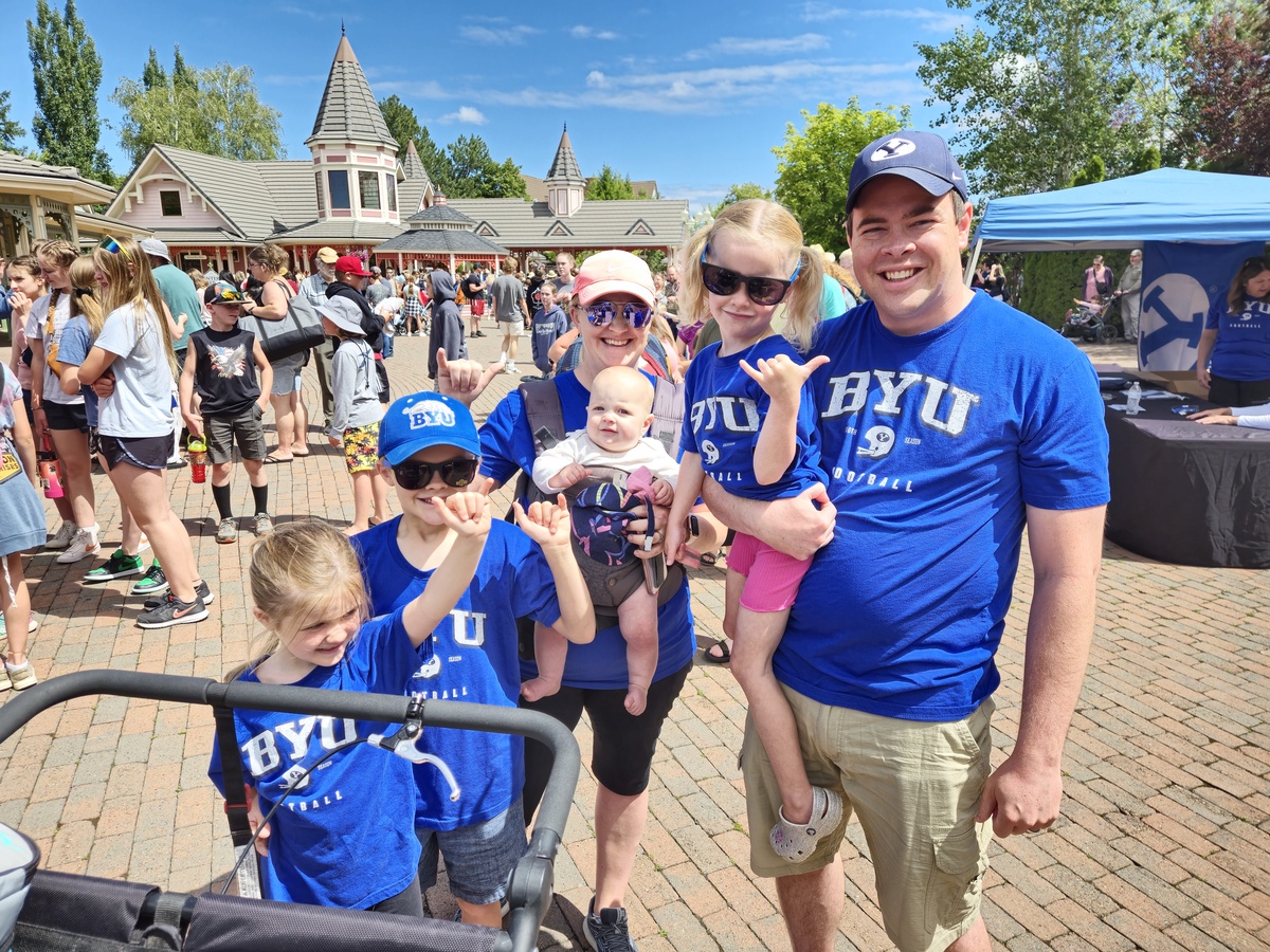 BYU gear count at Silverwood theme park. BYU 810..Utah 0