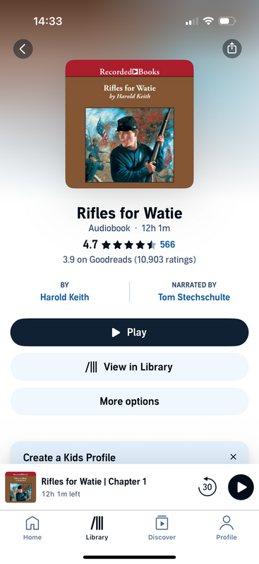 Need a good audiobook for a family road trip: Rifles for Waite by ...