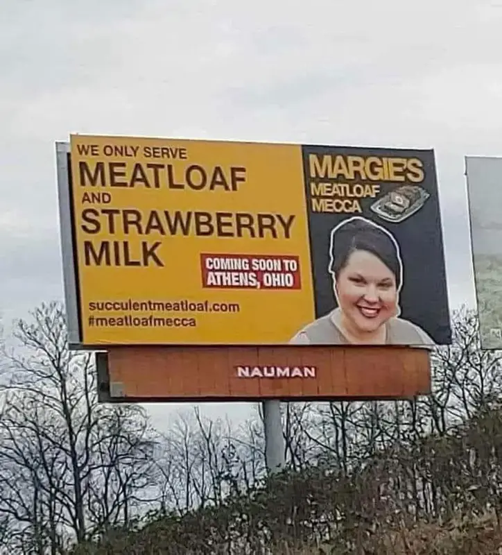 Meatloaf AND strawberry milk?