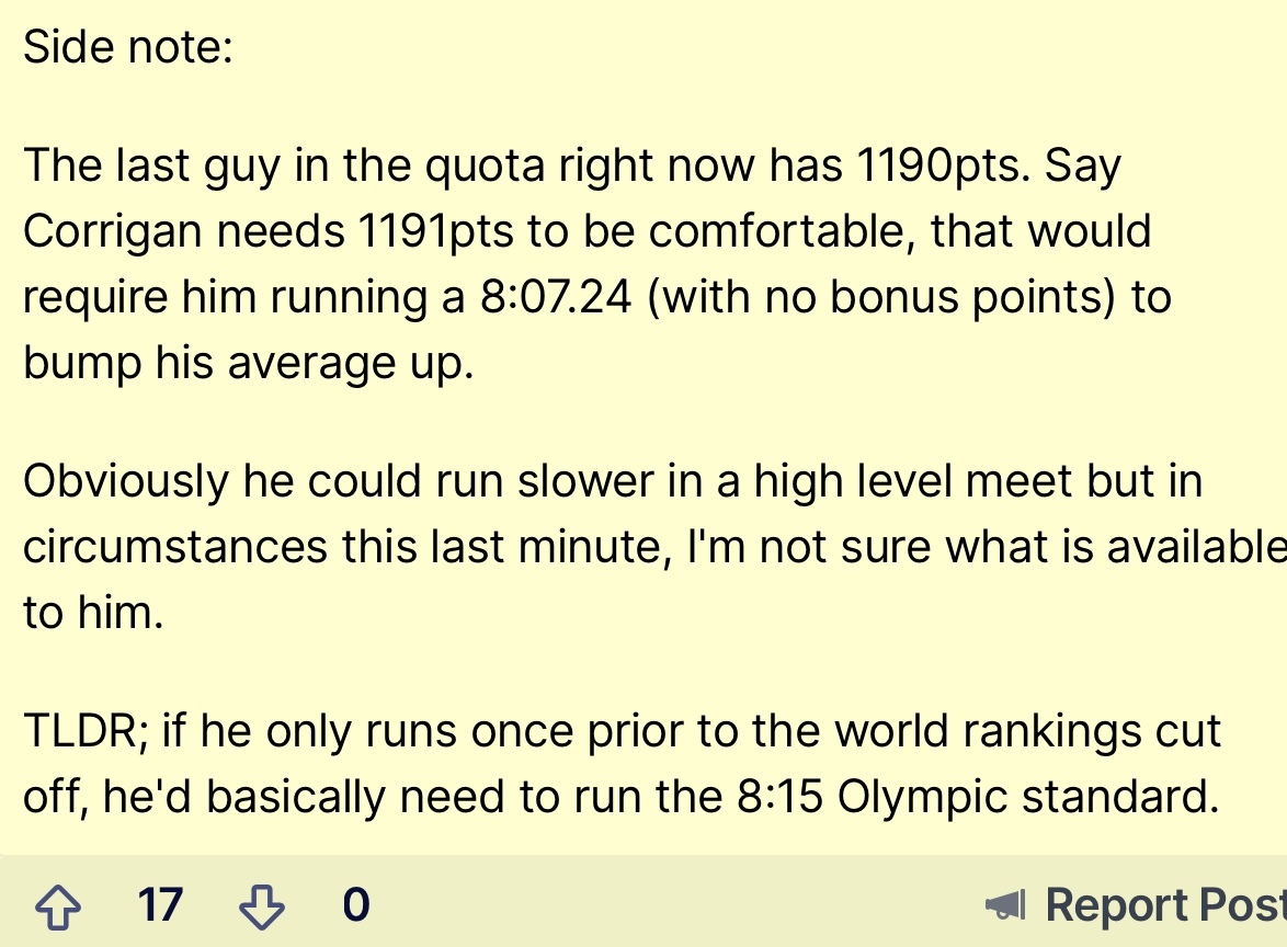 Here is the best info I can find on how James Corrigan can qualify for ...